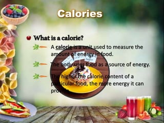 Nutrition Basics : Macronutrients | PPTX