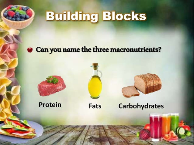 Nutrition Basics : Macronutrients | PPTX
