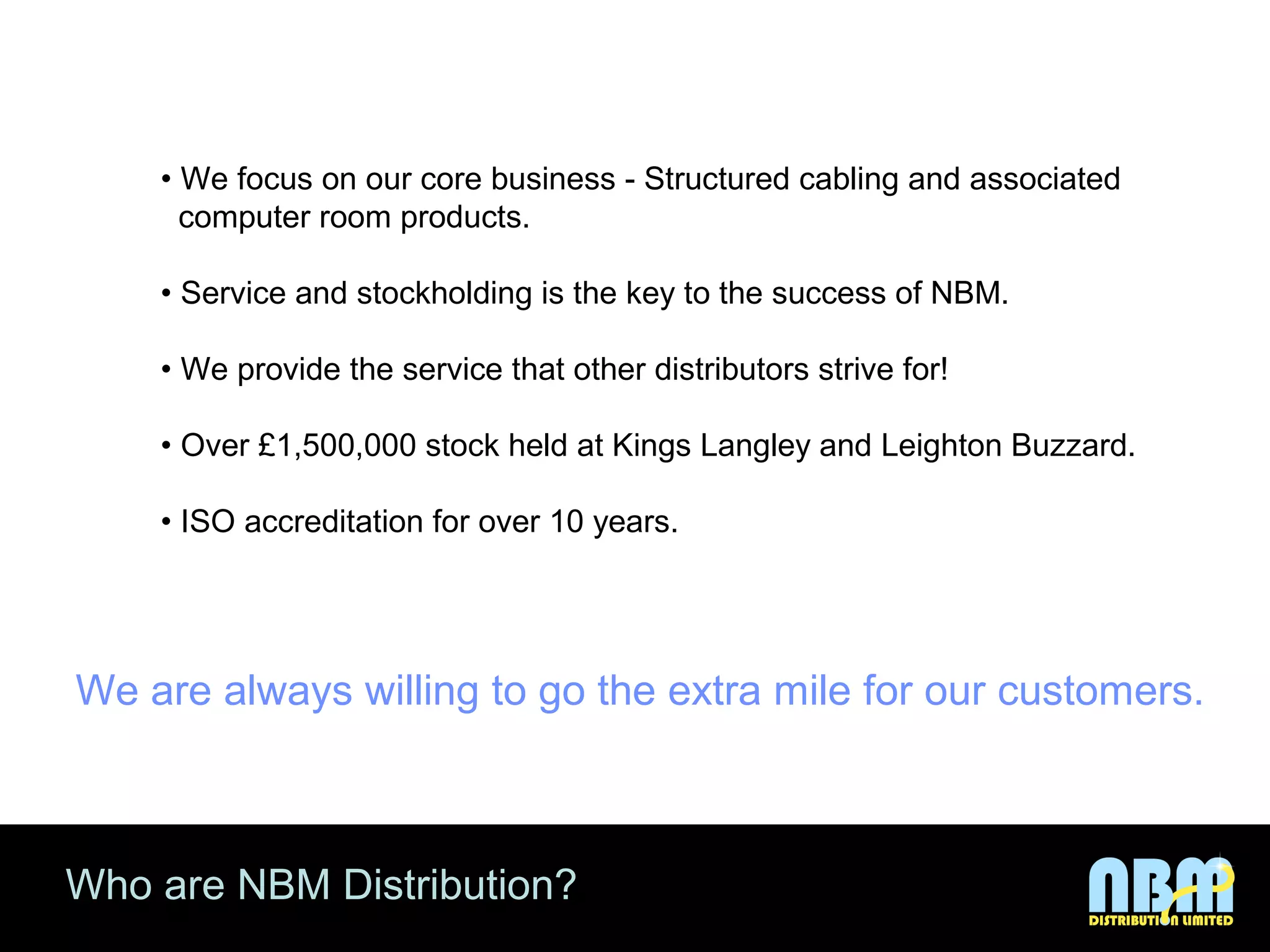 NBM Distribution Ltd Presentation | PPT