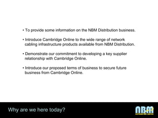 NBM Distribution Ltd Presentation | PPT