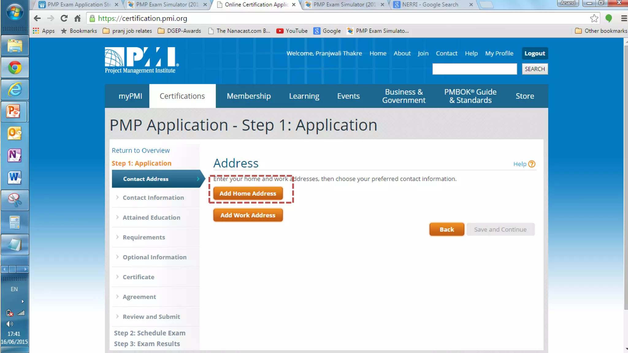 PMP Application form | PDF