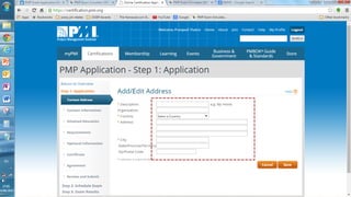 PMP Application form | PPT