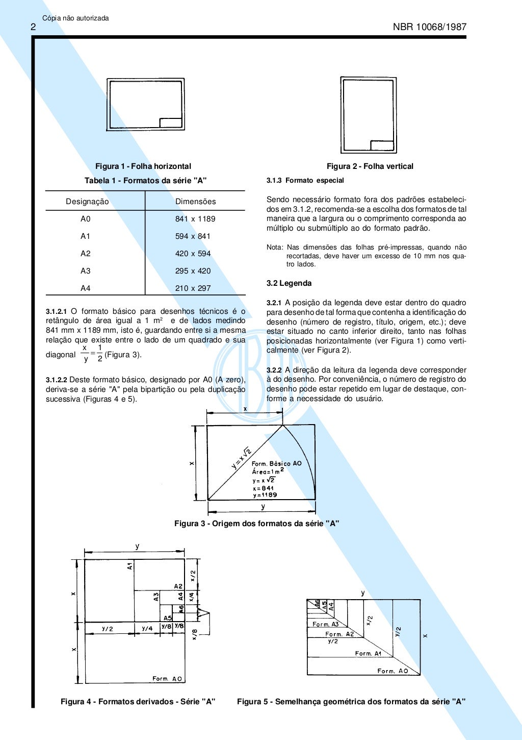 NBR 10068 - Folha de Desenho - Layout e Dimensões