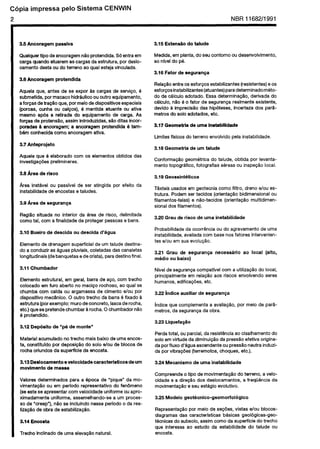 Nbr 11682 1991 - estabilidade de taludes | PDF