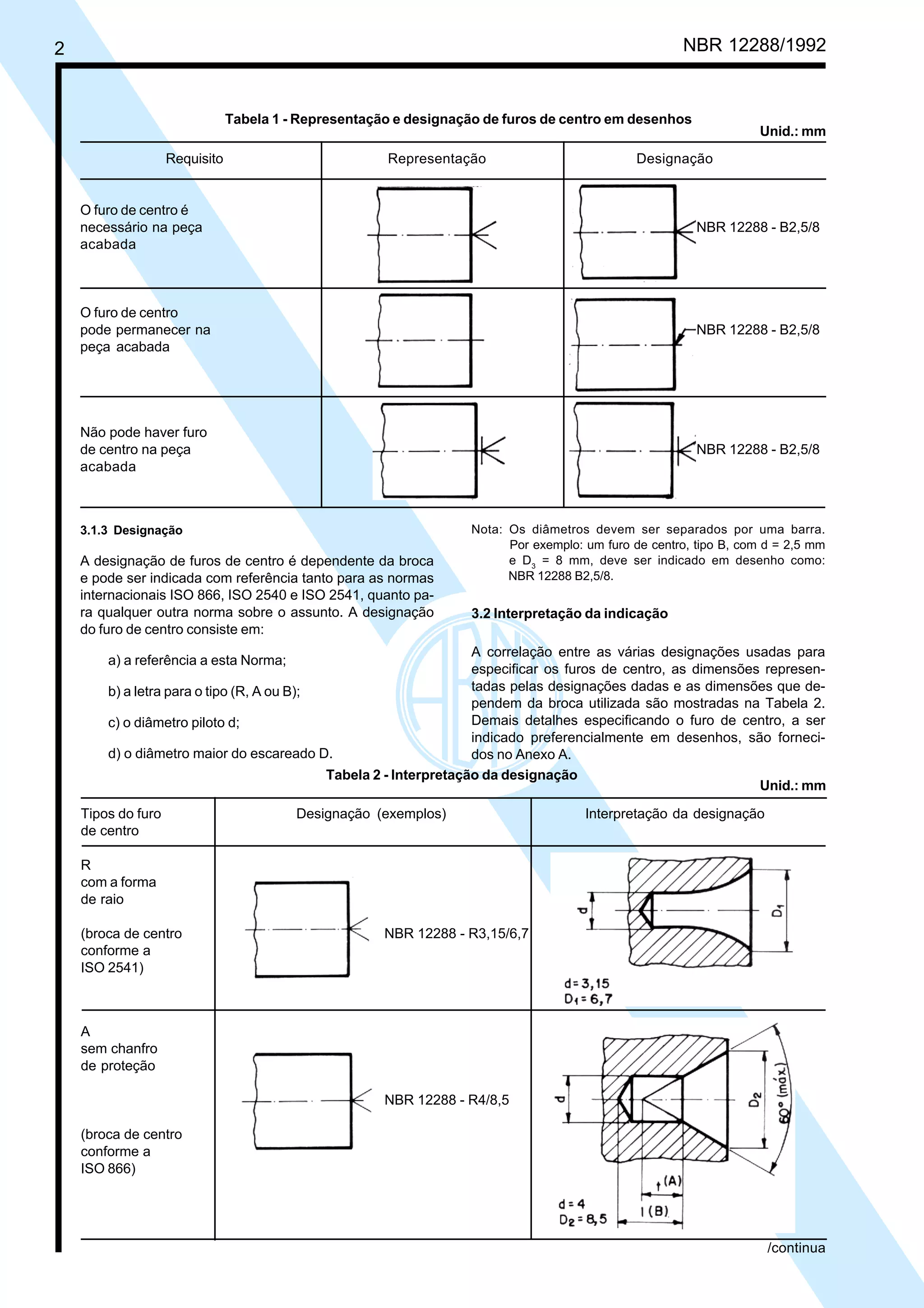 NBR 12288 - Representação de furos de centro.pdf