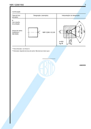 NBR 12288 - Representação de furos de centro.pdf