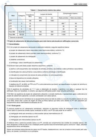 Nbr 14565 procedimento basico para elaboracao de projetos de cabeamento ...