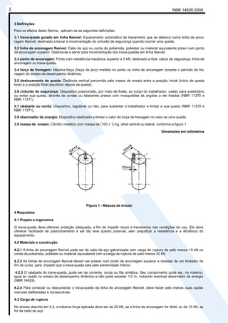 Nbr 14626 2000 - equipamento de proteção individual - trav | PDF