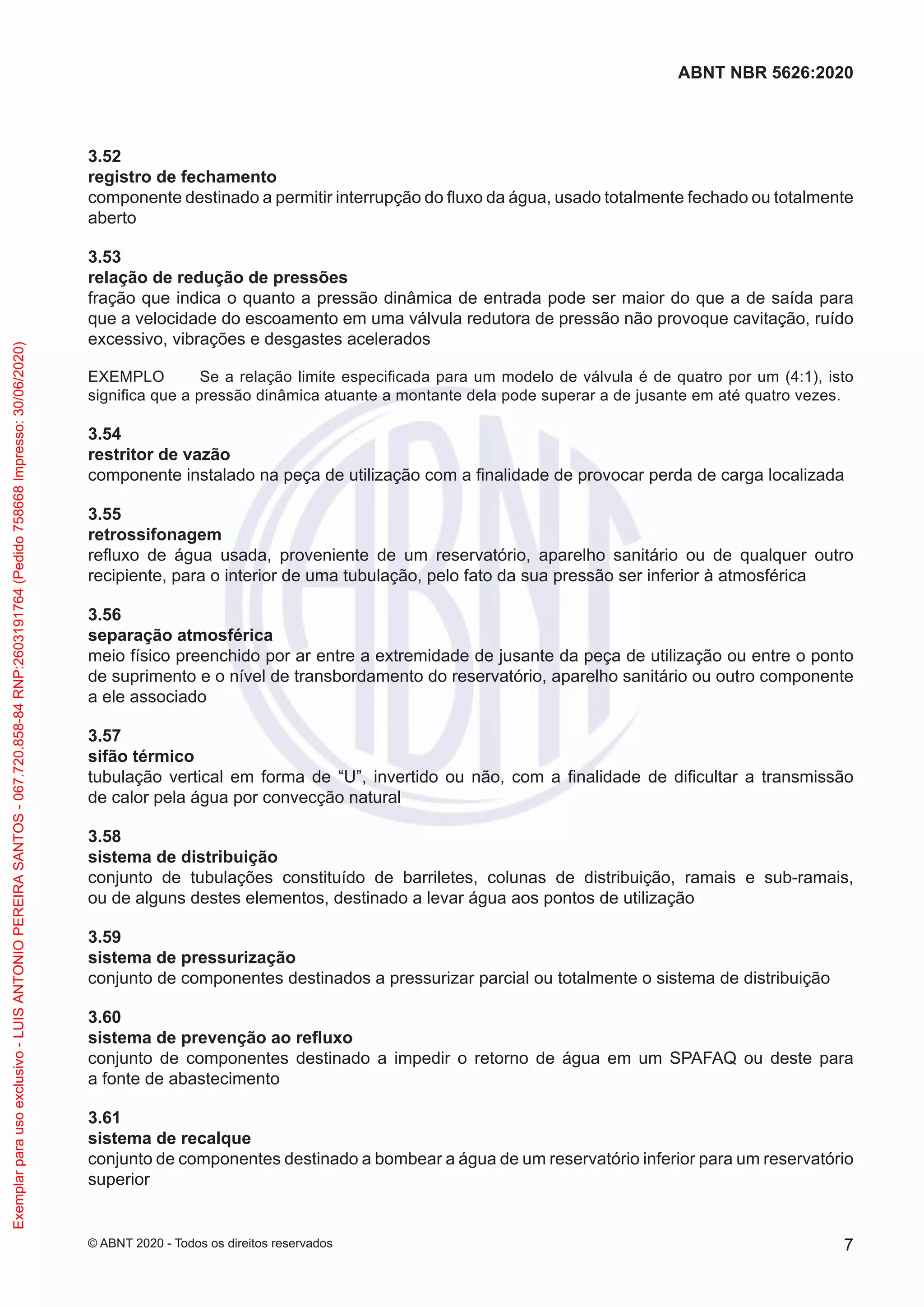 NBR 5626 - 2020 - | PDF