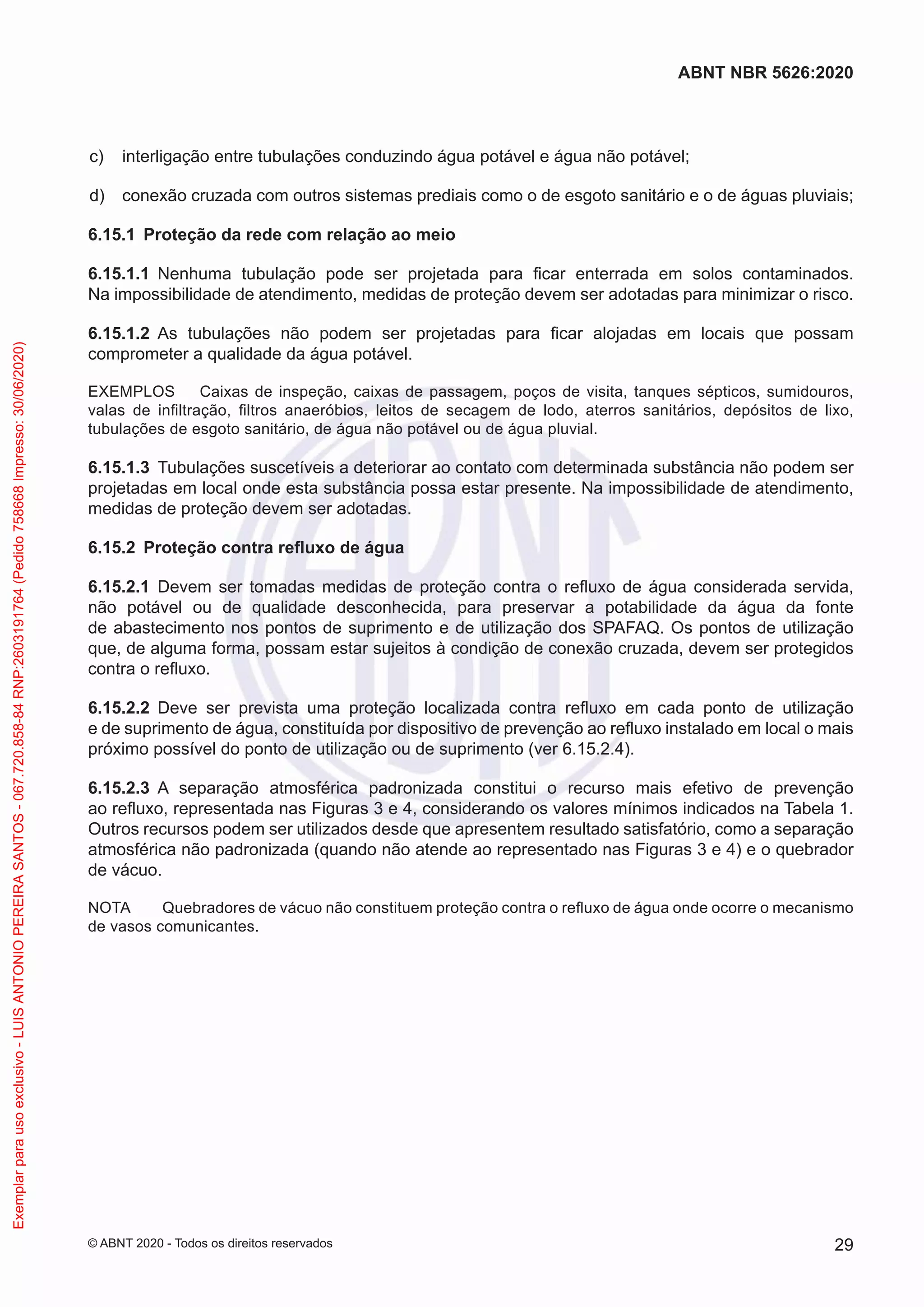 NBR 5626 - 2020 - | PDF