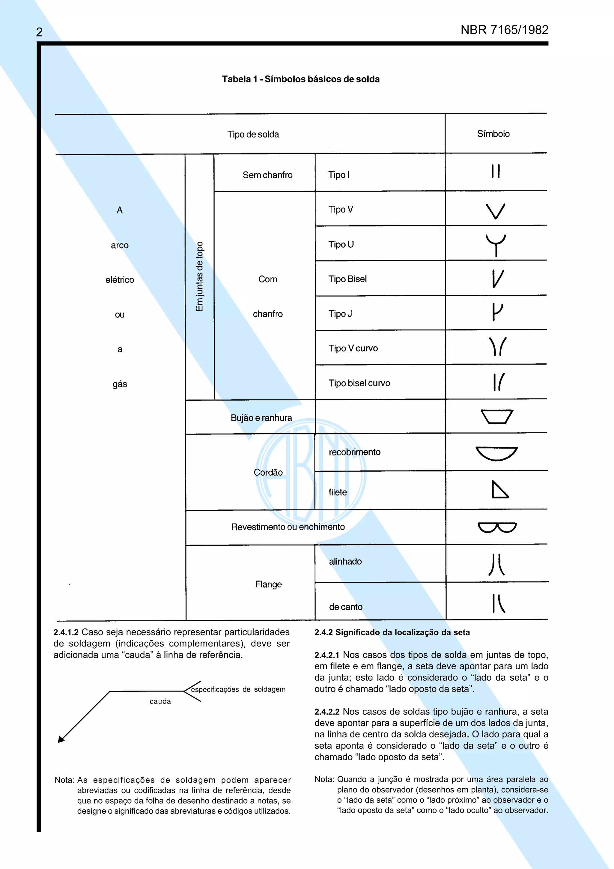 Nbr 7165 sb 121 simbolos graficos de solda para construcao naval e ...