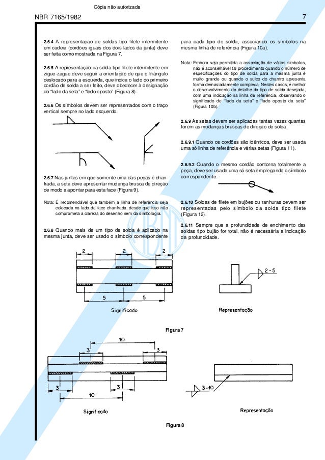 Nbr 7165 sb 121 simbolos graficos de solda para construcao naval e