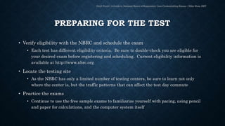 National Board for Respiratory Care Test Preparation | PPTX