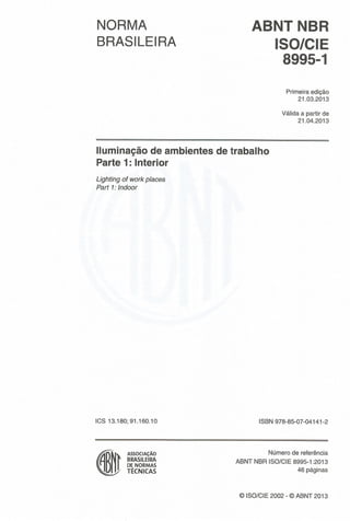Nbr iso cie 8995 1 | PDF