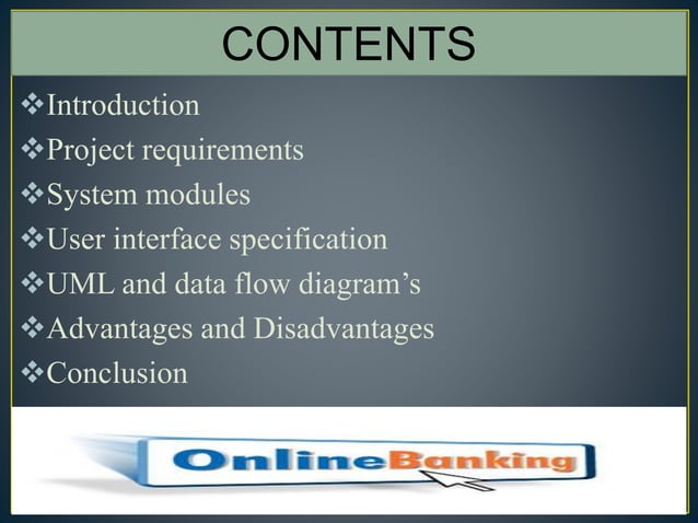 Internet Banking PPT | PPTX