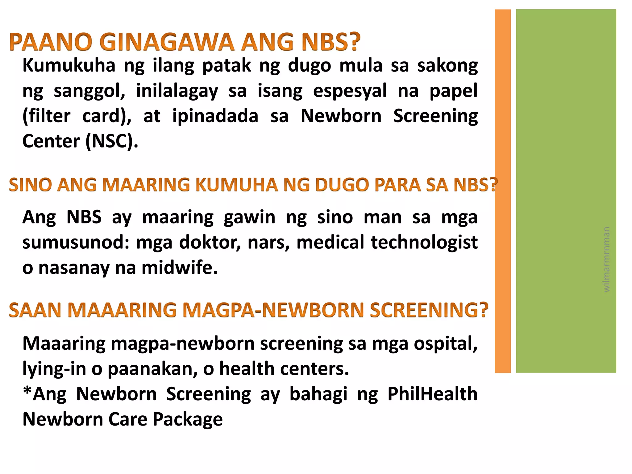 Newborn Screening Test | PPTX