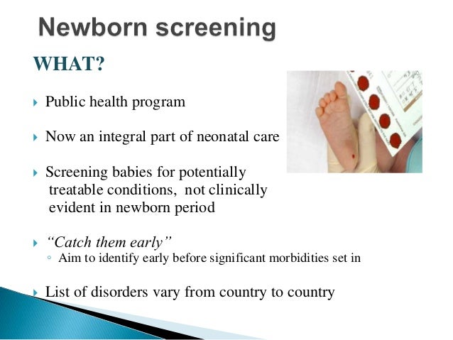 Newborn screening
