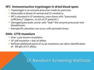 Two-Tier Newborn Screening for Cystic Fibrosis (in Virginia) | PPTX