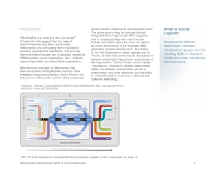 Measuring and Valuing Social Capital: A Guide for Executives | PDF