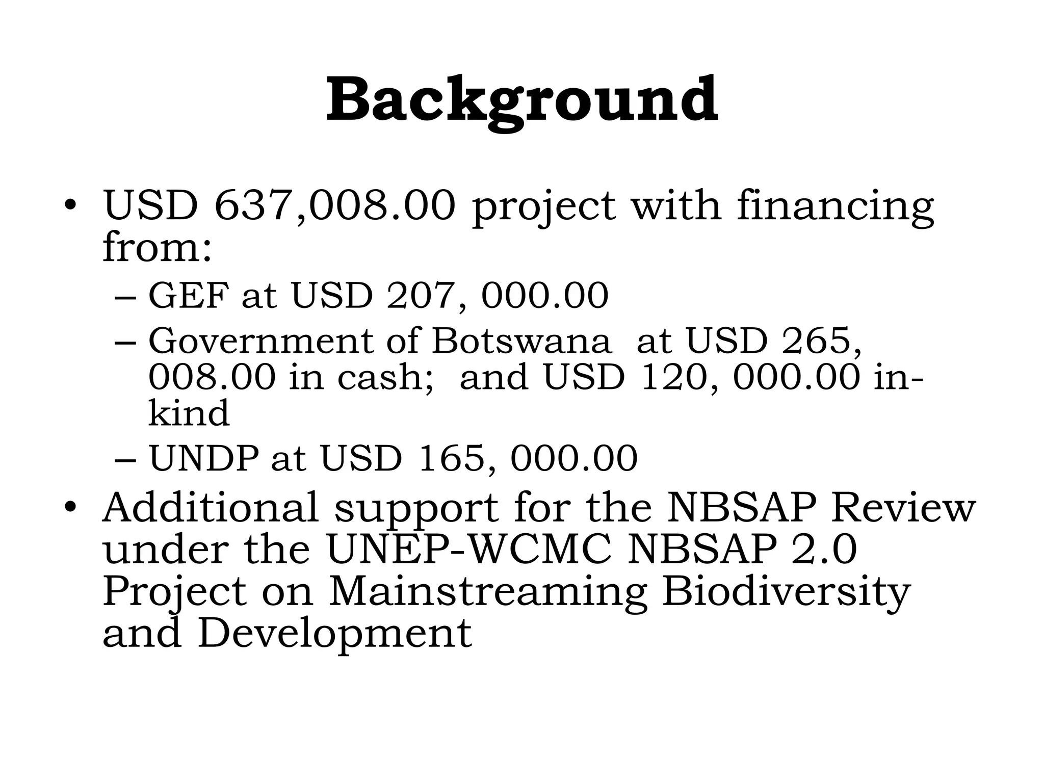 National Biodiversity Strategies & Action Plans 2.0: Lessons learned ...