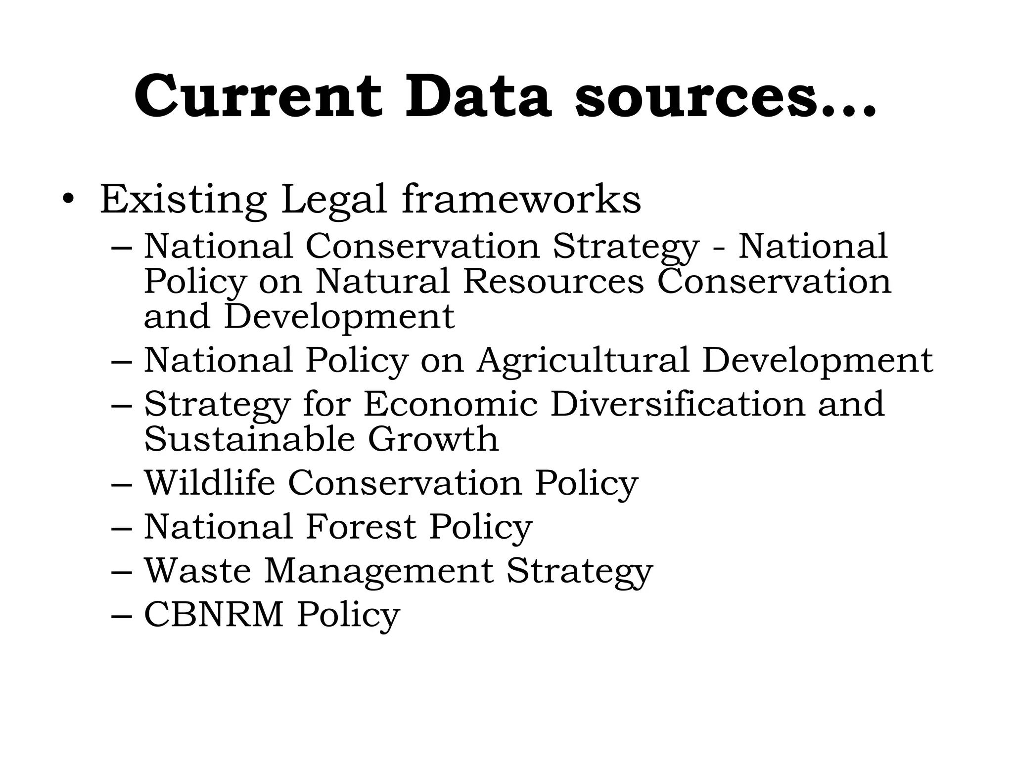 National Biodiversity Strategies & Action Plans 2.0: Lessons learned ...