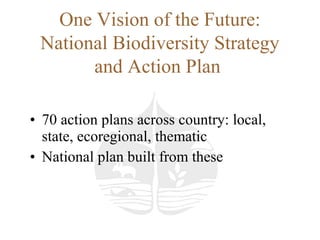 Biodiversity Conservation, Sustainability, and Equity: India's NBSAP ...