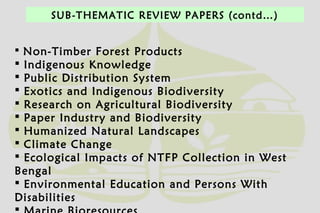 Biodiversity Conservation, Sustainability, and Equity: Outcomes of ...