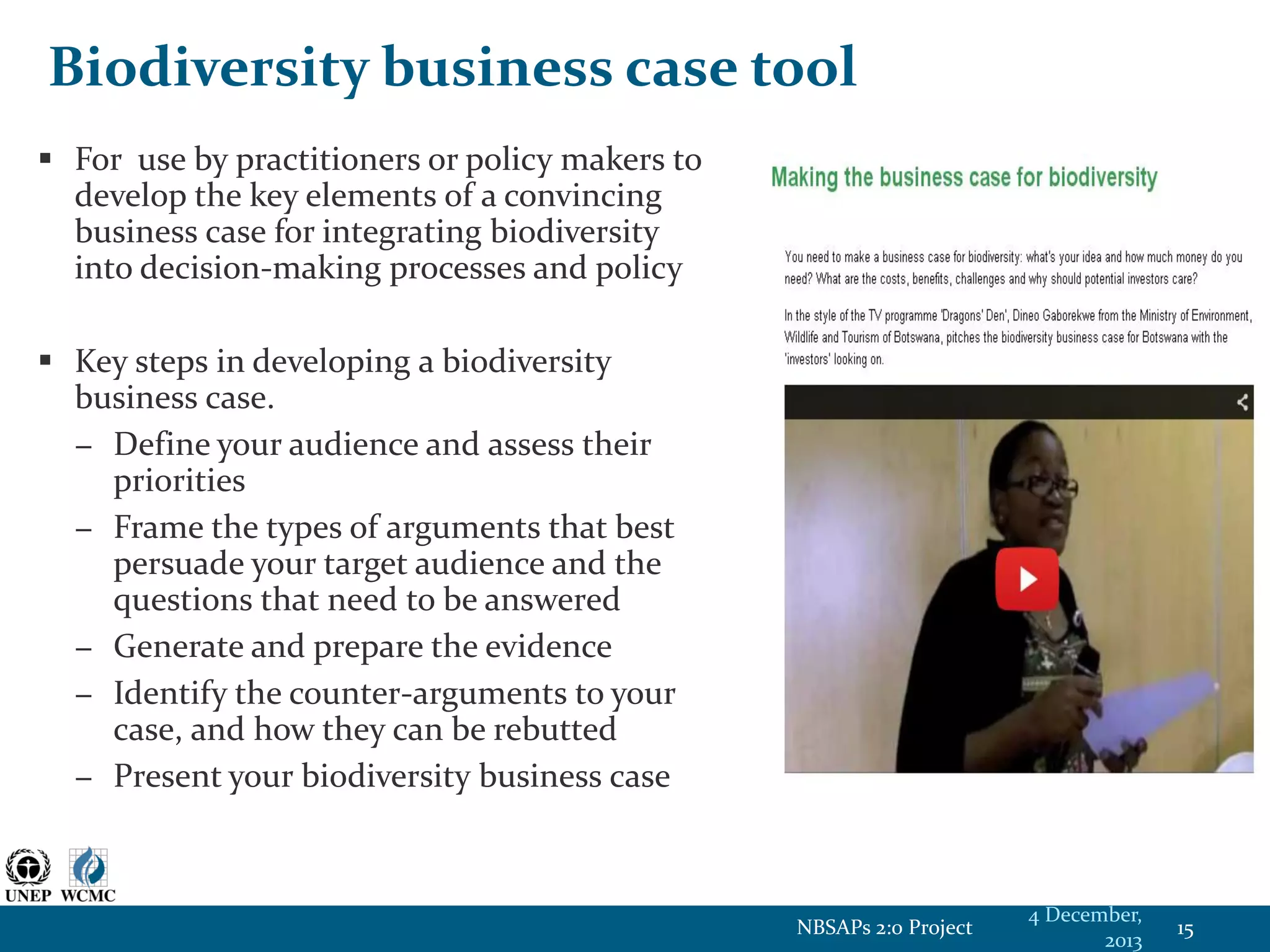 National Biodiversity Strategies & Action Plans 2.0: Project overview | PDF