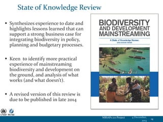 National Biodiversity Strategies & Action Plans 2.0: Project overview | PDF