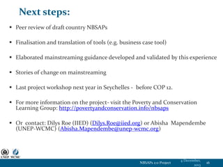 National Biodiversity Strategies & Action Plans 2.0: Project overview | PPT