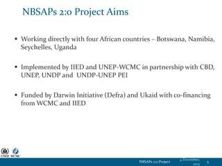 National Biodiversity Strategies & Action Plans 2.0: Project overview | PDF