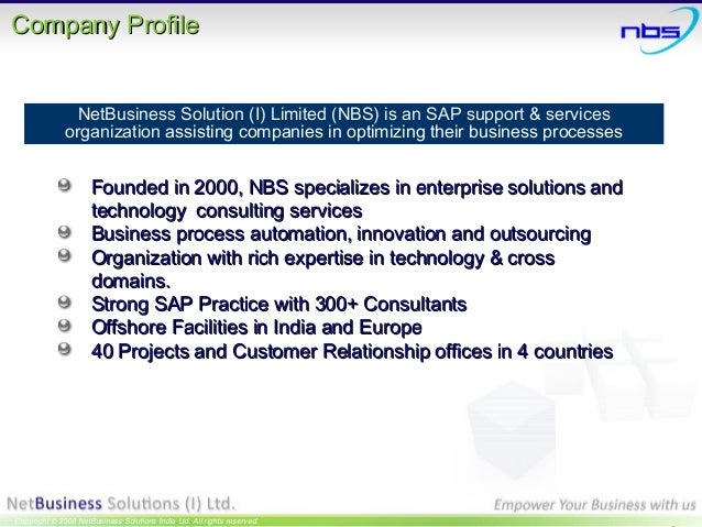 Netbusiness Solutions (I) Limited SAP Profile