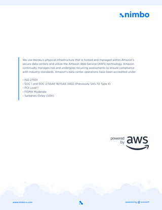 Nimbo Security Brochure | PDF | Computing | Technology & Computing