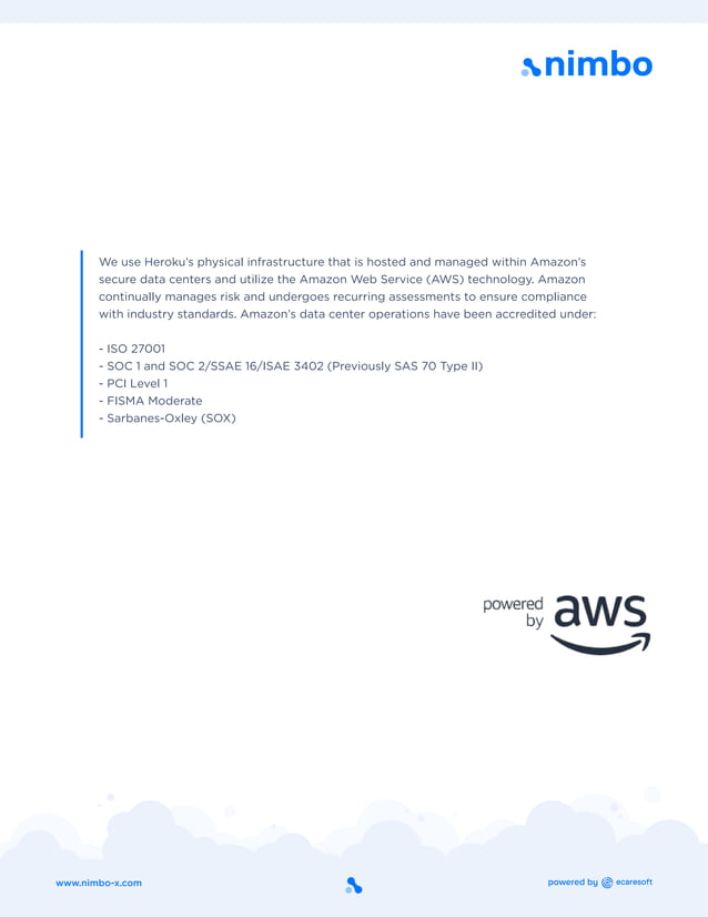 Nimbo Security Brochure | PDF | Computing | Technology & Computing