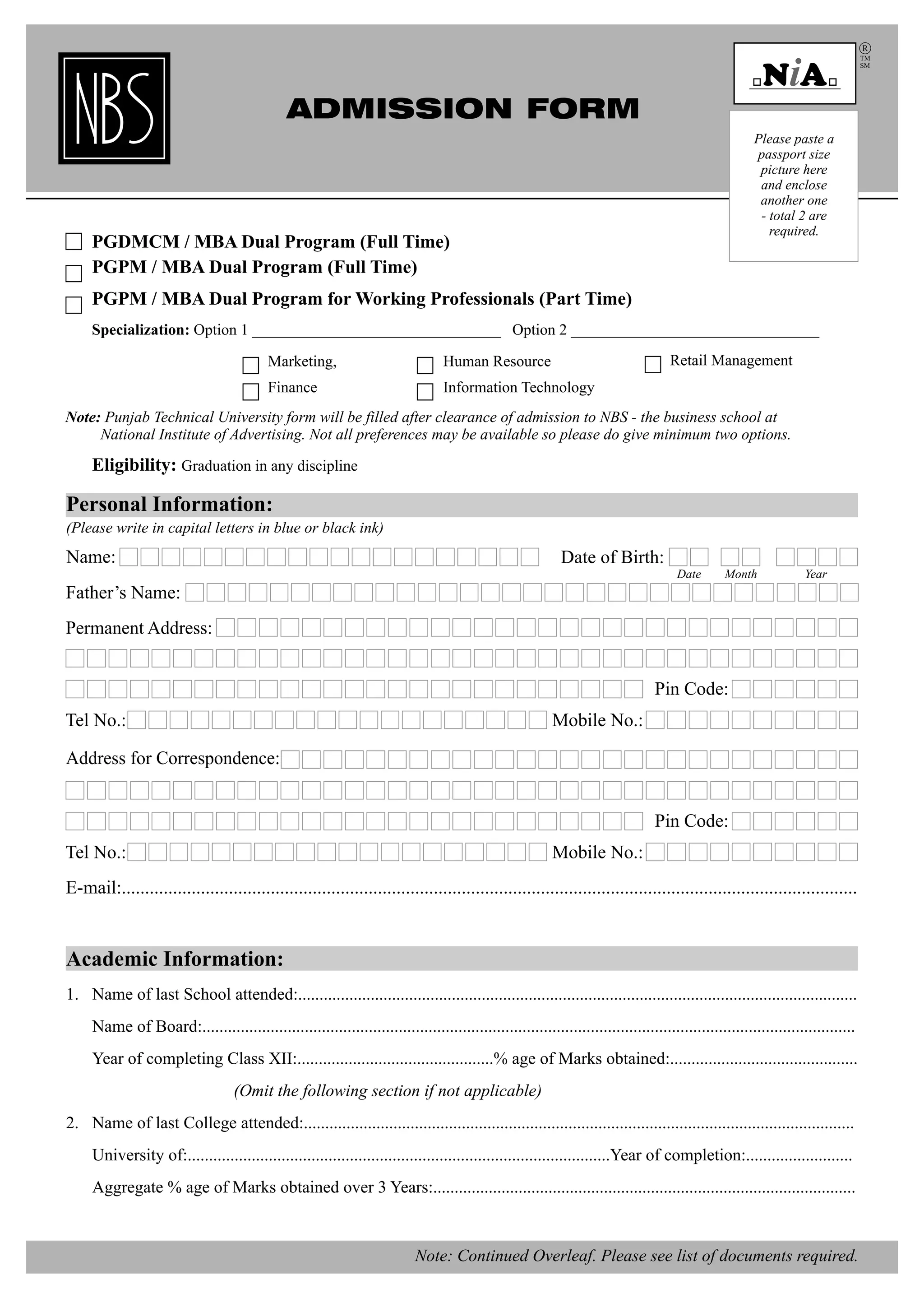Nbs forms | PDF