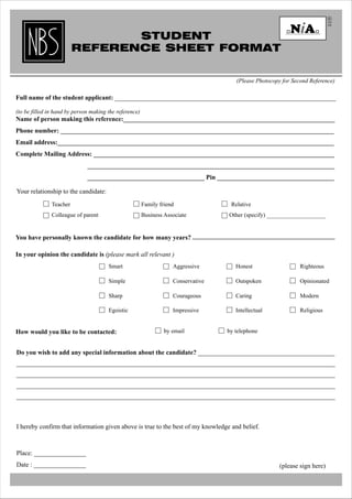 Nbs forms | PDF