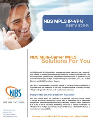 Fusion MPLS | PDF | Internet | Computing