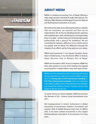 NBSM Profile 2015 | PDF