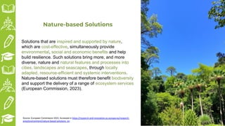 How to use Nature Based Solutions in Teaching | PDF
