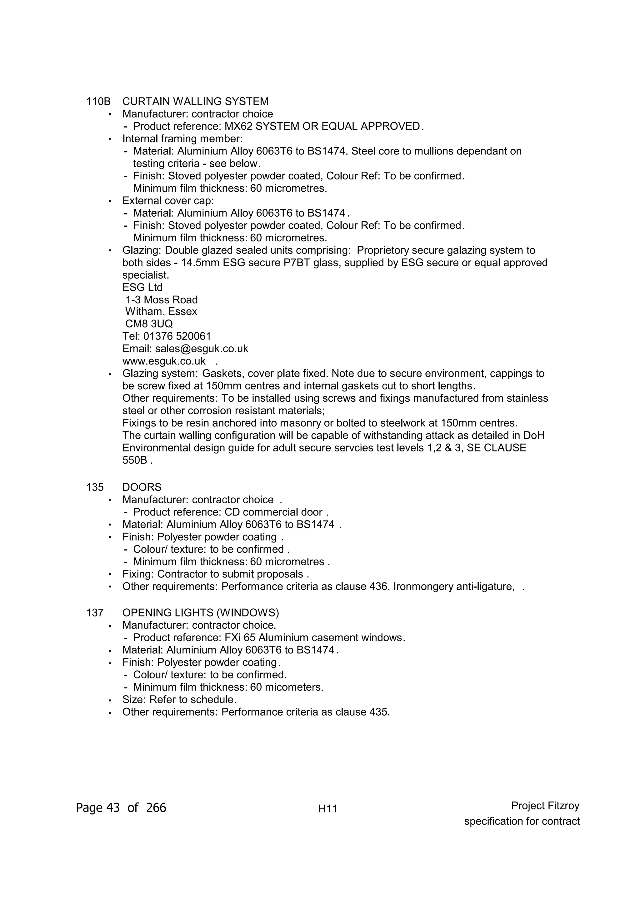 Nbs specification (updated for contract) | PDF