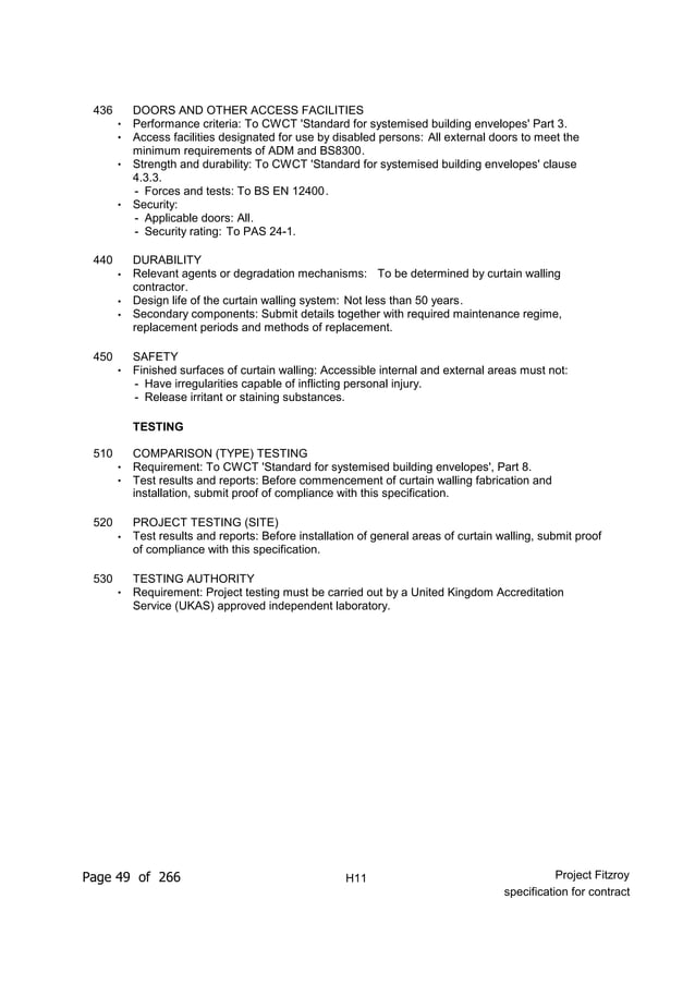 Nbs specification (updated for contract) | PDF