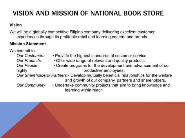 Success Story of National Book Store (NBS) | PPTX | Retail Industry ...