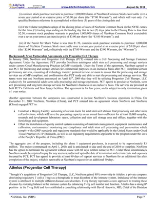 LifeTech Capital Updates NeoStem (NBS) Strong Buy $4.00 Target | PDF