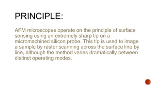 Atomic Force Microscopy | PPT