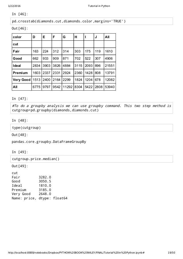 A Data Science Tutorial in Python | PDF