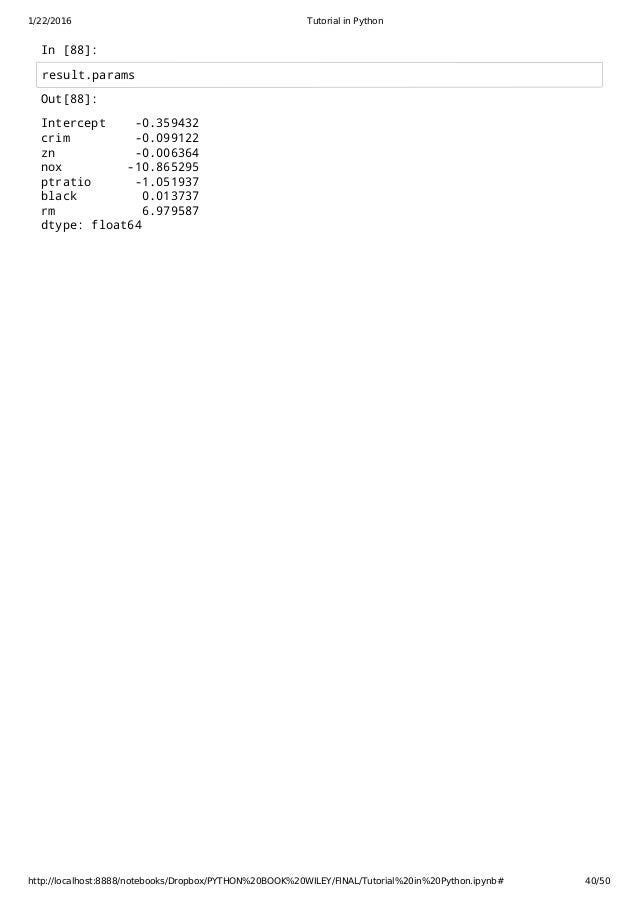 A Data Science Tutorial in Python | PDF