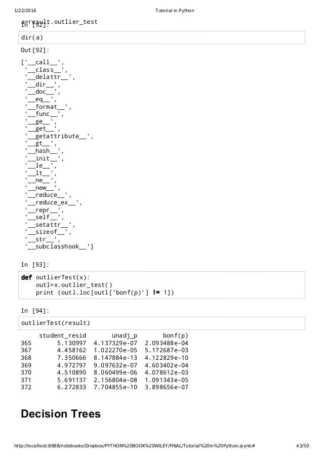 A Data Science Tutorial in Python | PDF
