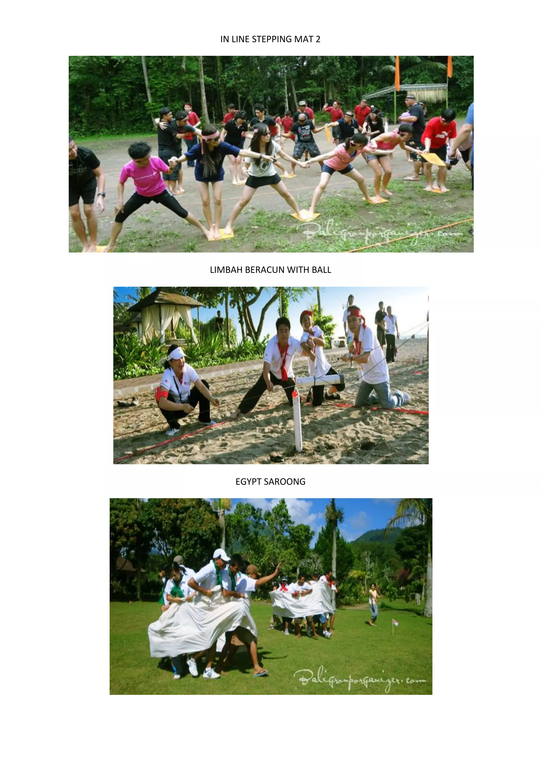 Contoh Games dan permainan outbound training | PDF