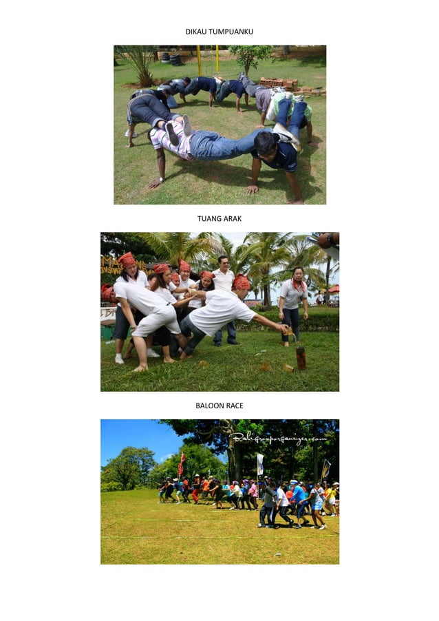Contoh Games dan permainan outbound training | PDF