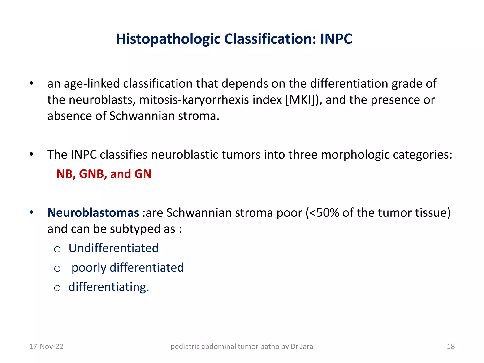 Pathology of pediatric tumors | PPTX